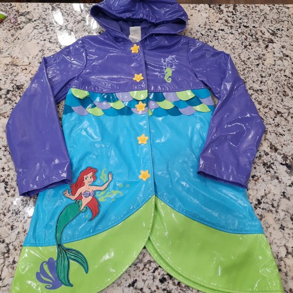 Disney | Jackets & Coats | Disney Store Ariel The Little Mermaid Hooded ...